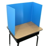 Blue Premium Corrugated Plastic Study Carrels - Pack Of 24 - Walmart.com