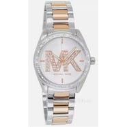 Michael Kors Women's Lexington Silver Stainless Steel Case, Band and ...