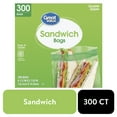 (2 pack) Great Value Double Zipper Sandwich Bags, 300 Count - Walmart.com