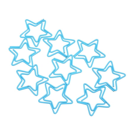 Paper Clips, Plating Process Blue Rustproof Star Shape Paperclips For ...