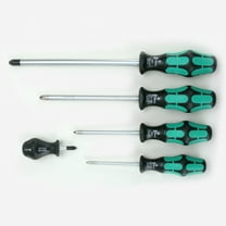 Wera 6-Piece Ergonomic Handle Screwdriver Set, Slotted & Phillips ...