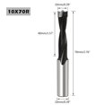 Two Flutes Woodworking Gang Drill Bits Blind Hole Drilling Head 70mm ...