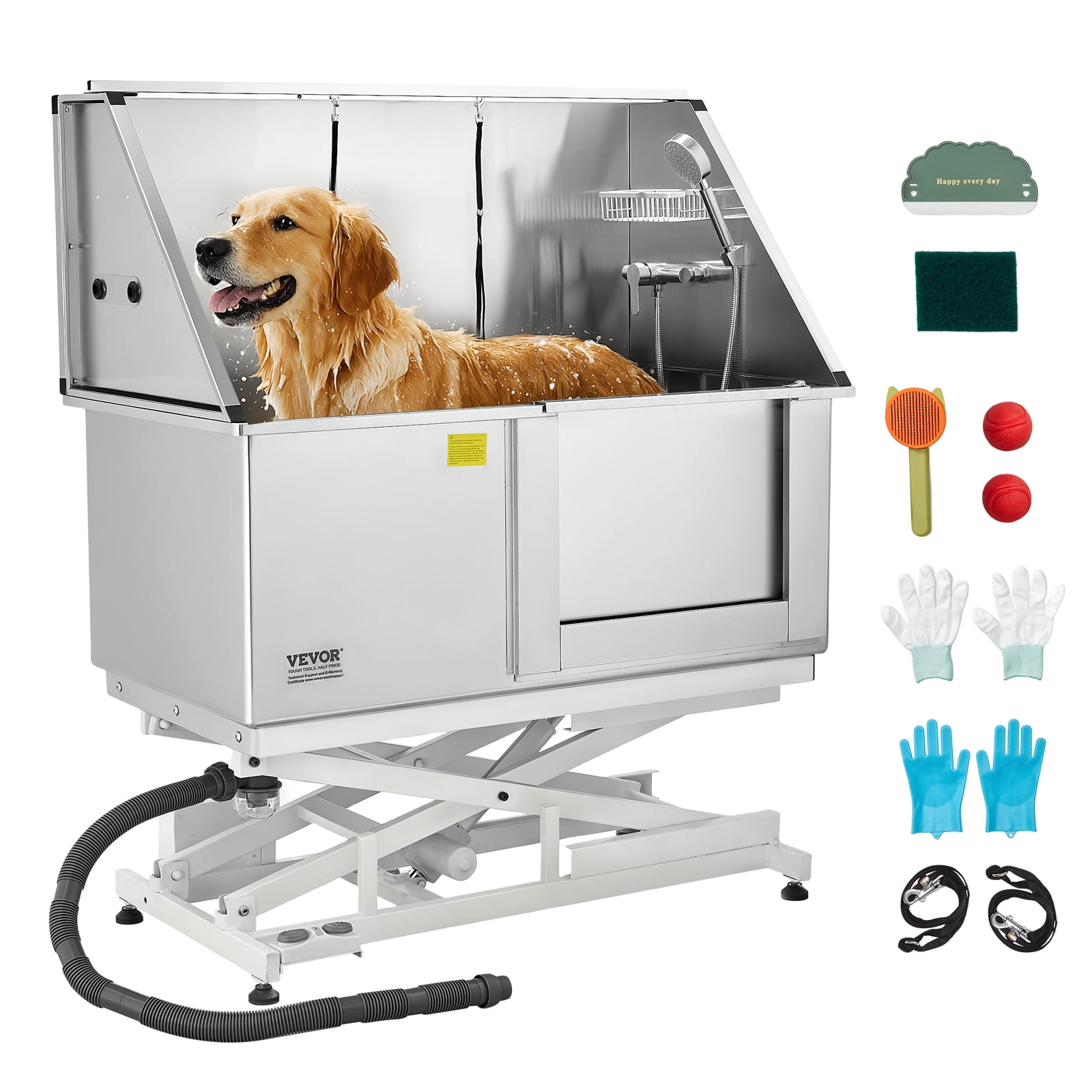Click here for Vevor 50 Inch Electric Dog Grooming Bath Tub Stain... prices