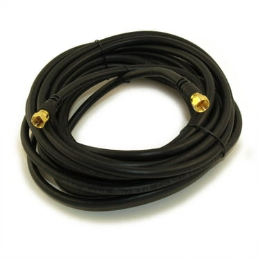 Monoprice Video Cable - 25 Feet - Black | RG6 Quad Shield CL2 Coaxial ...