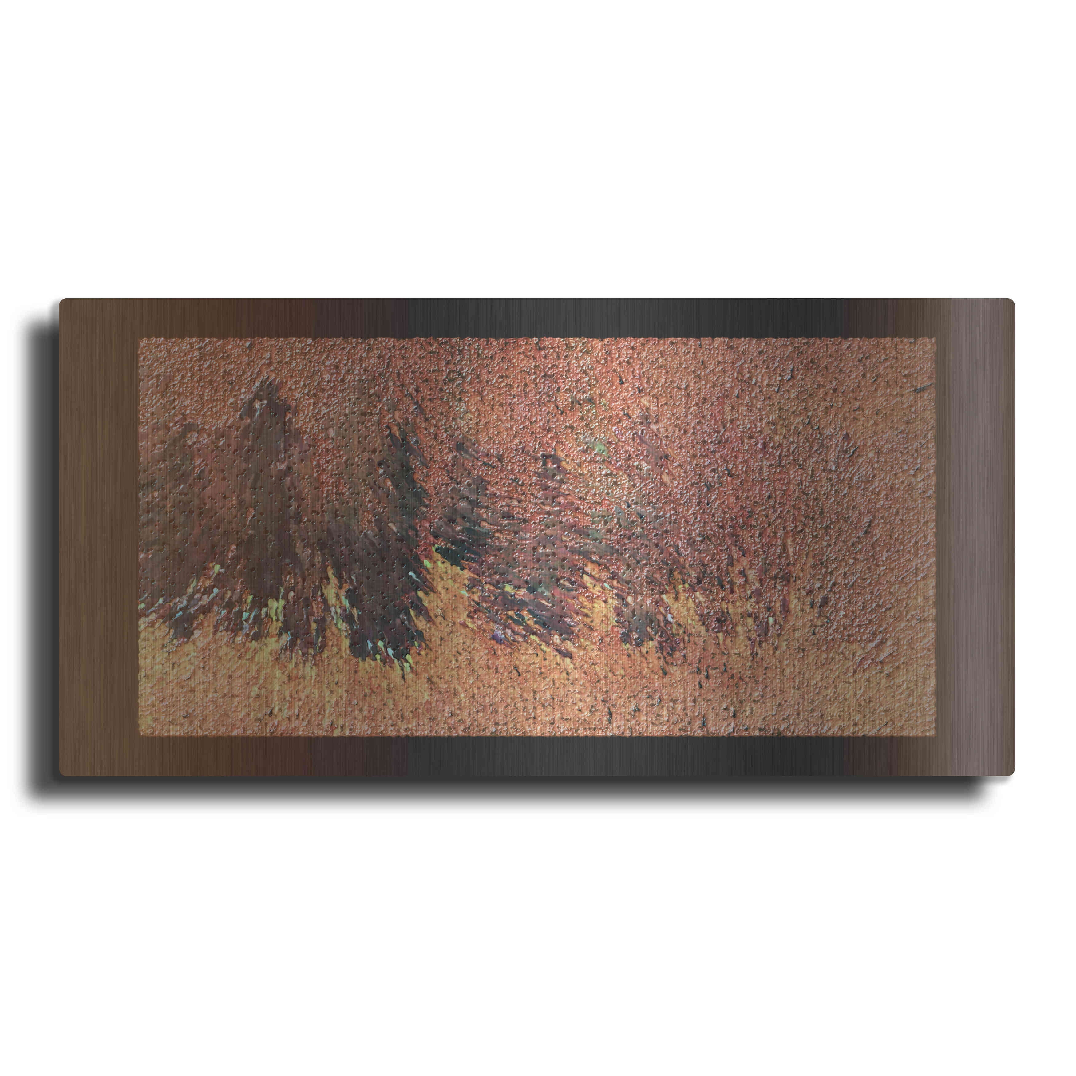 Luxe Metal Art 'Rust 2' by David Manlove, Metal Wall Art, 48"x24 ...