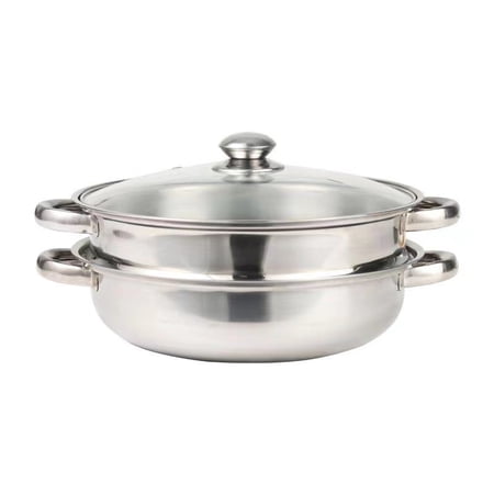 Stainless Steel Steamer Pot, 28CM Steamer Set With Lids, With Vented ...