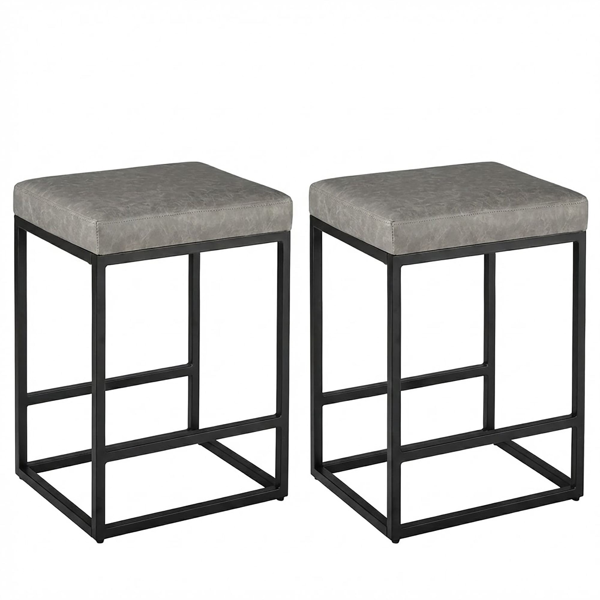 Click here for Intexca 2pcs Square Bar Stool Set  24 Counter Heig... prices