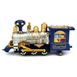 Classical Locomotive Battery Operated Bump and Go Toy Train w/ Smoking ...