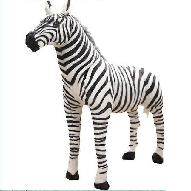 Zebra Plush Animal Crosing Soft Giant Stuffed Horse Realistic Hukelma ...
