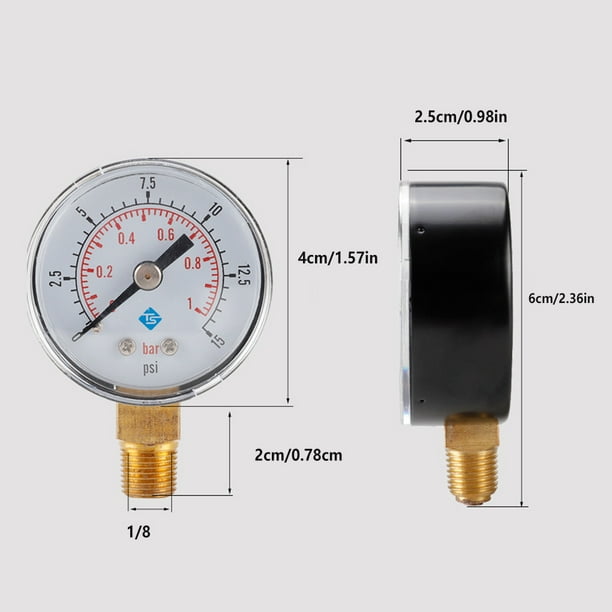 Hydraulic Pressure Gauge Multifunctional Water Oil Pneumatic Tester ...