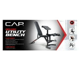 CAP Deluxe Adjustable Utility Weight Bench with Preacher Curl and Leg ...