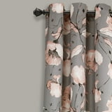 Lush Decor Delsey Floral Window Panels Blackout - Blush/Gray - 84 x 38 ...