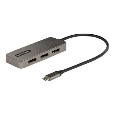 StarTech Laptop Dual Monitor Splitter Cable, USB-C to Triple DisplayPort MST Hub MST14CD123DP ...