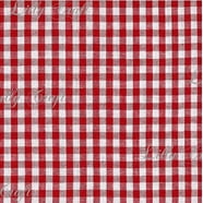 60" Wide Checkered Gingham Buffalo Check Polyester Poplin Fabric - Red ...