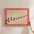 Affixzi Sleeping Quote Print, Hand Drawn Bedroom Wall Art, Above Bed ...
