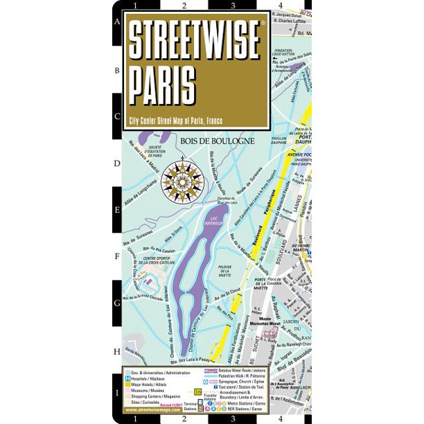 Michelin Streetwise Maps: Streetwise Paris Map - Laminated City Center ...