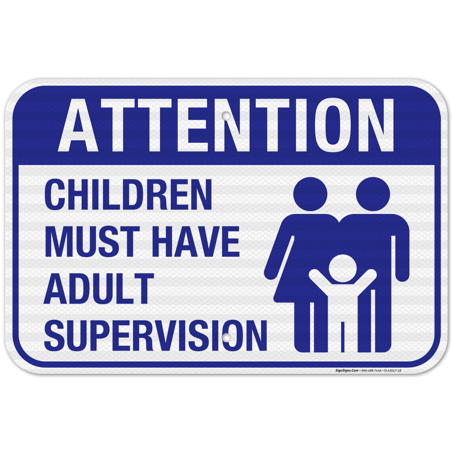 Children Must Have Adult Supervision Sign, Pool Sign, - Walmart.com