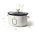 Beautiful 6 Qt Programmable Slow Cooker, Oyster Grey by Drew Barrymore ...