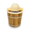 Elite Gourmet 4Qt. Old Fashioned Pine Bucket Electric Ice Cream Maker ...