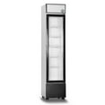 NSF 16 in. Glass Door Upright Refrigerator, 155L Narrow Cooler Display ...
