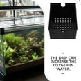 BESTYASH Black Fish Tank Filter Box Drip Filter Case with Anti Overflow ...