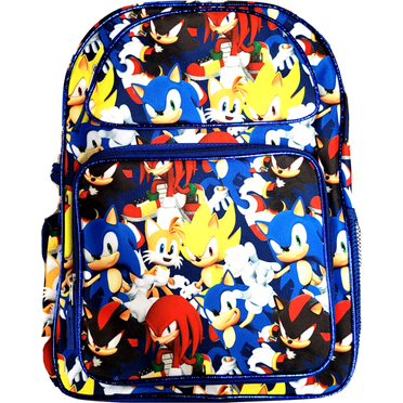 Sonic The Hedgehog Kids Knuckles 17" Laptop Backpack - Walmart.com
