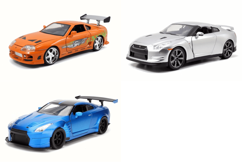 Fast & Furious Brian's Cars (pack 1) Diecast Car Package - Three 1/24 ...