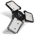 3000 Lumen LED Garage Light, 300Watt Equivalent, Adjustable 3 Panel ...