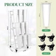 3FT Flower Display Stand with 9 Buckets,Metal Flower Bar Stand with ...