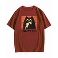 Evil Black Cat and Mouse Cotton casual T-shirt - Walmart.com