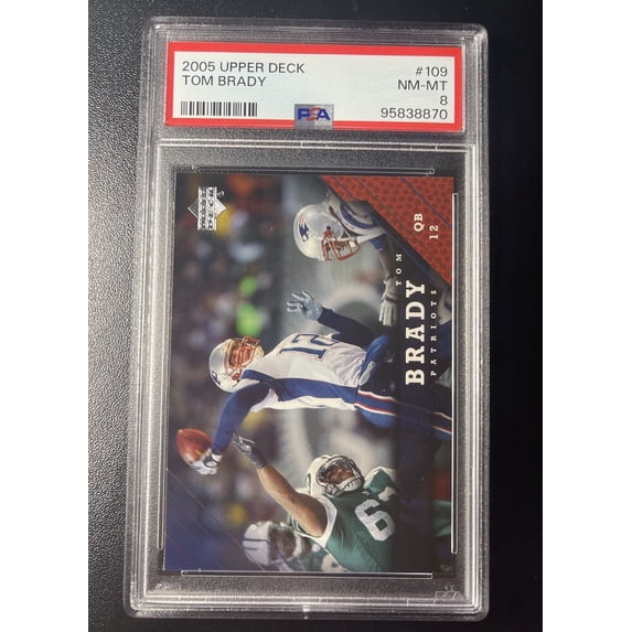 2005 Upper Deck Tom Brady #109 Base Set PSA 8 - Walmart.com