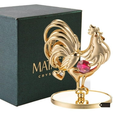 Matashi 24K Gold Plated July Angel Birth Stone Table Top with Genuine ...