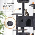 NiamVelo Large 70 inch High Climbing Cat Tree Tower, Tall Furniture ...