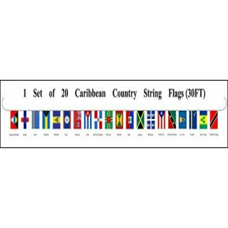 Caribbean Flags Banner