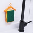 Creative Clothes Hanger Shape Sponge Cloth Rag Storage Rack Holder for ...