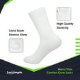 SERISIMPLE Men Bamboo Crew Lightweight Sock Resistant Breathable Thin ...