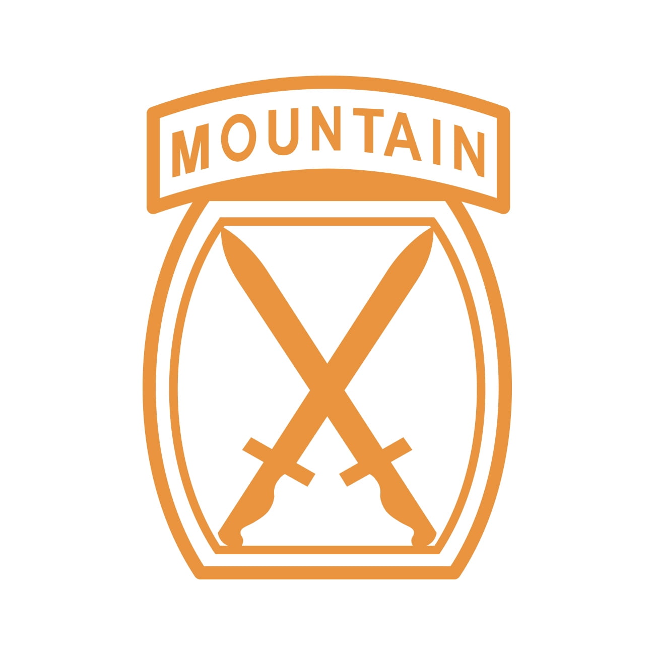 10th Mountain Division Sticker Decal Die Cut - Self Adhesive Vinyl ...