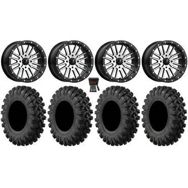 MSA M37 Brute Beadlock ATV Wheels/Rims Machined 18" Sportsman 550 850 ...