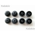 8 Medium (M) Gray Replacement Ear Tips Adapters For Etymotic In-Ear ...