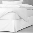 Carmel Linen Bleach White Platform Bed Skirt Twin 15" Drop - Walmart.com