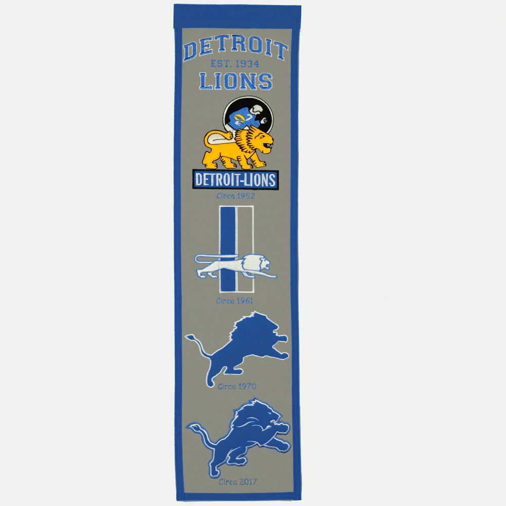Detroit Lions 8" x 32" Premium Heritage Banner - Walmart.com - Walmart.com