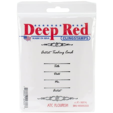 Deep Red Stamps Atc Flourish | Walmart Canada