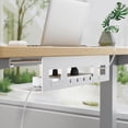 PEGZONE Under Desk Cable Management Tray, 15.7 in Screw-Mount Steel ...