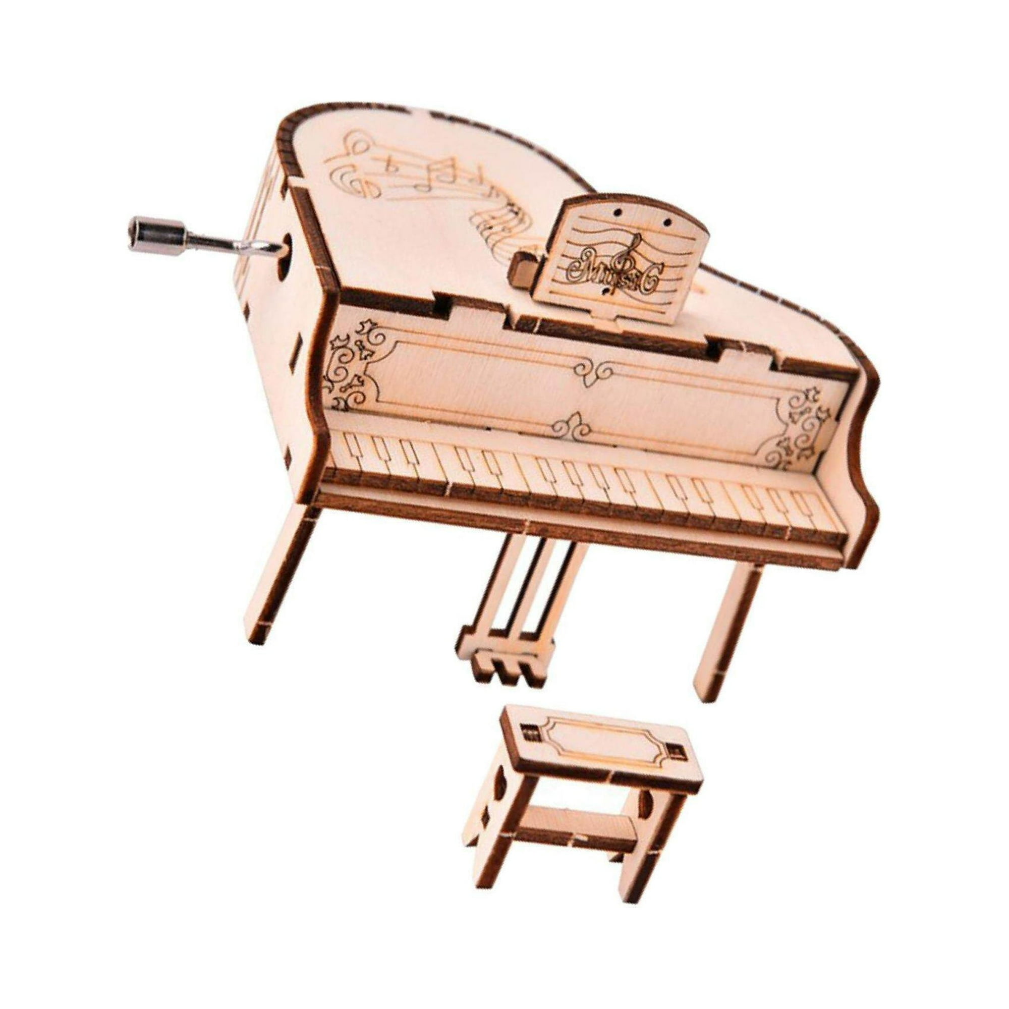 Click here for Youkk Diy 3d Wooden Piano Handmade Hand Crank Cran... prices