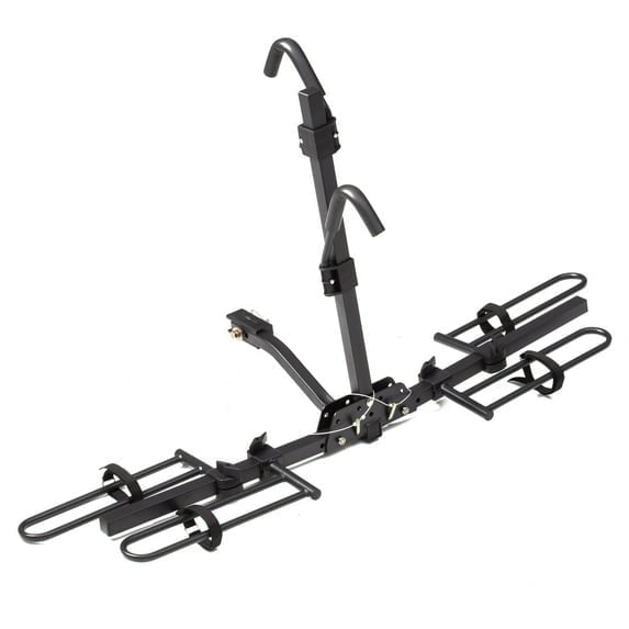CRAVOT E2(25) Foldable Hitch 2-Bike Rack, 5" Fat Tire Support, Fits RV ...