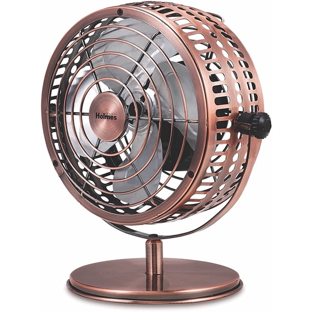HOLMES Heritage Desk Fan, 6 pulgadas, cobre cepillado Holmes HOLMES ...