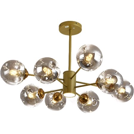 4-Light Farmhouse Black Metal Large Rectangular Pendant Light with Wood ...