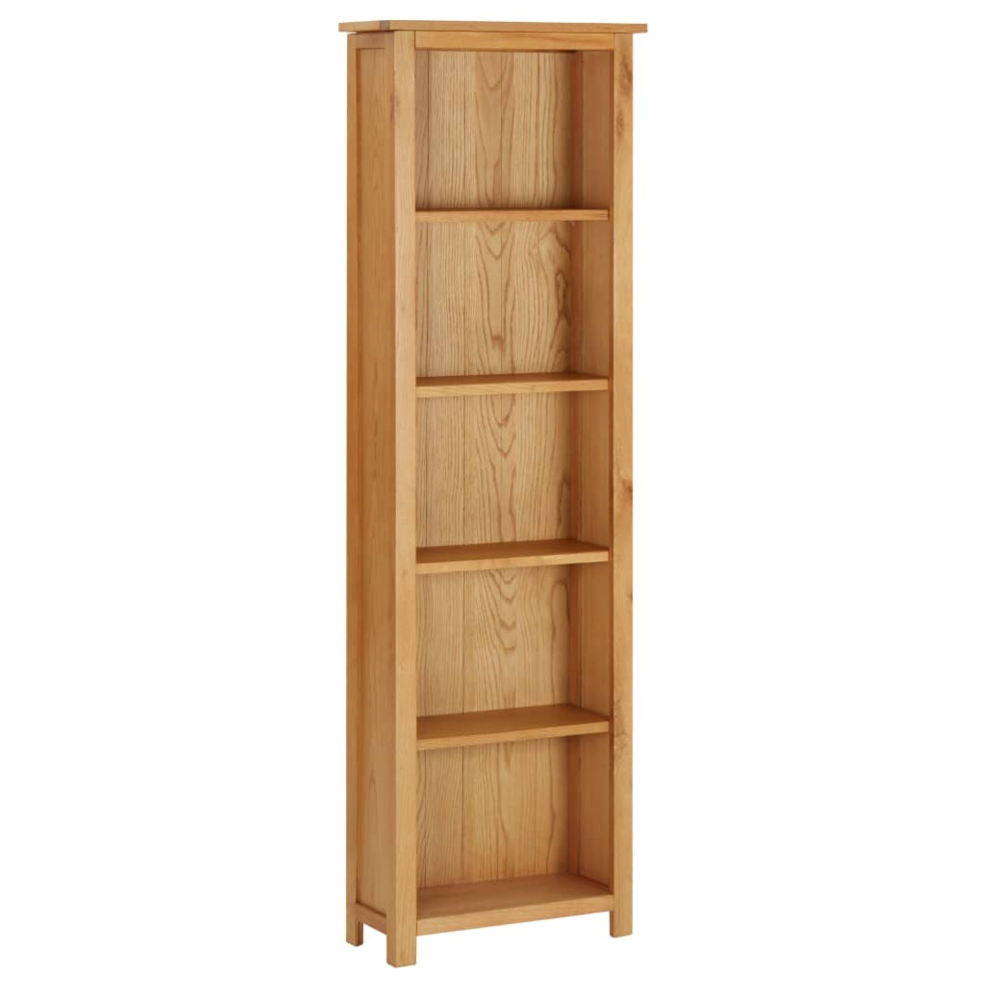 VidaXL Bookcase 20 5 x8 8 x66 9 Solid Oak Wood Walmart vidaxl-bookcase-20-5-x8-8-x66-9-solid-oak-wood-walmart