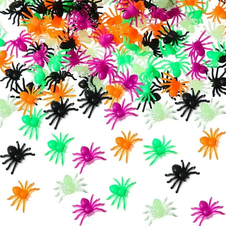 Junmo 150 Pieces Plastic Spider Mini Fake Spider, Spider Toy Prank ...
