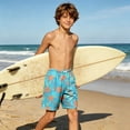 Angala Kids Shorts Elastic Waist Tropical Print Swim Shorts Summer ...